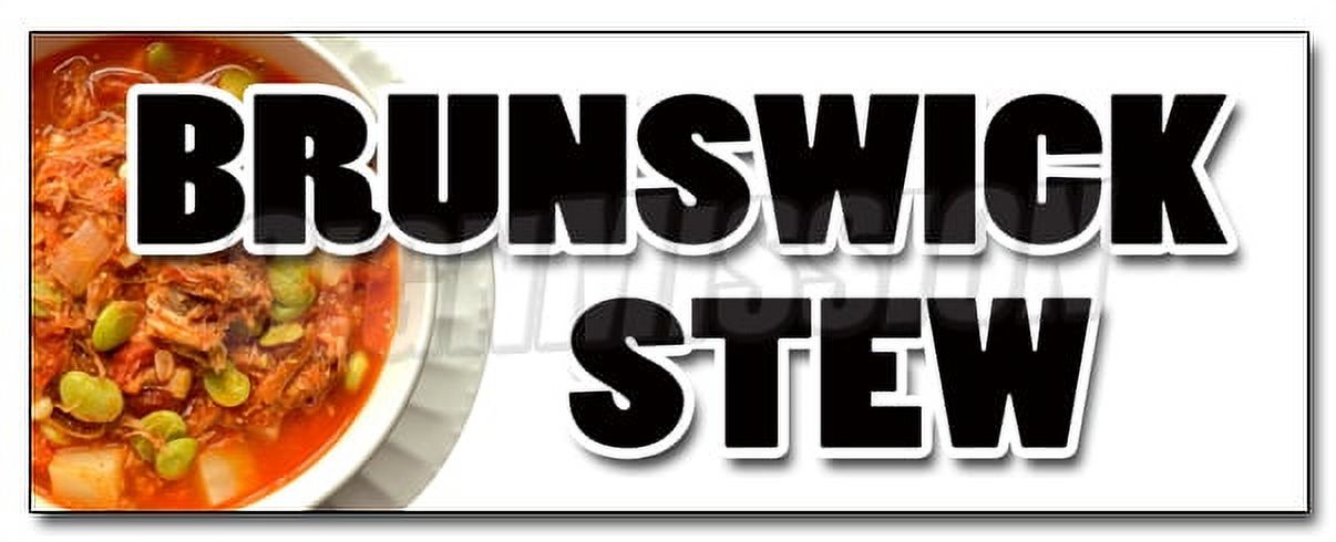 36" BRUNSWICK STEW DECAL sticker hearty southern style homemade slow ...