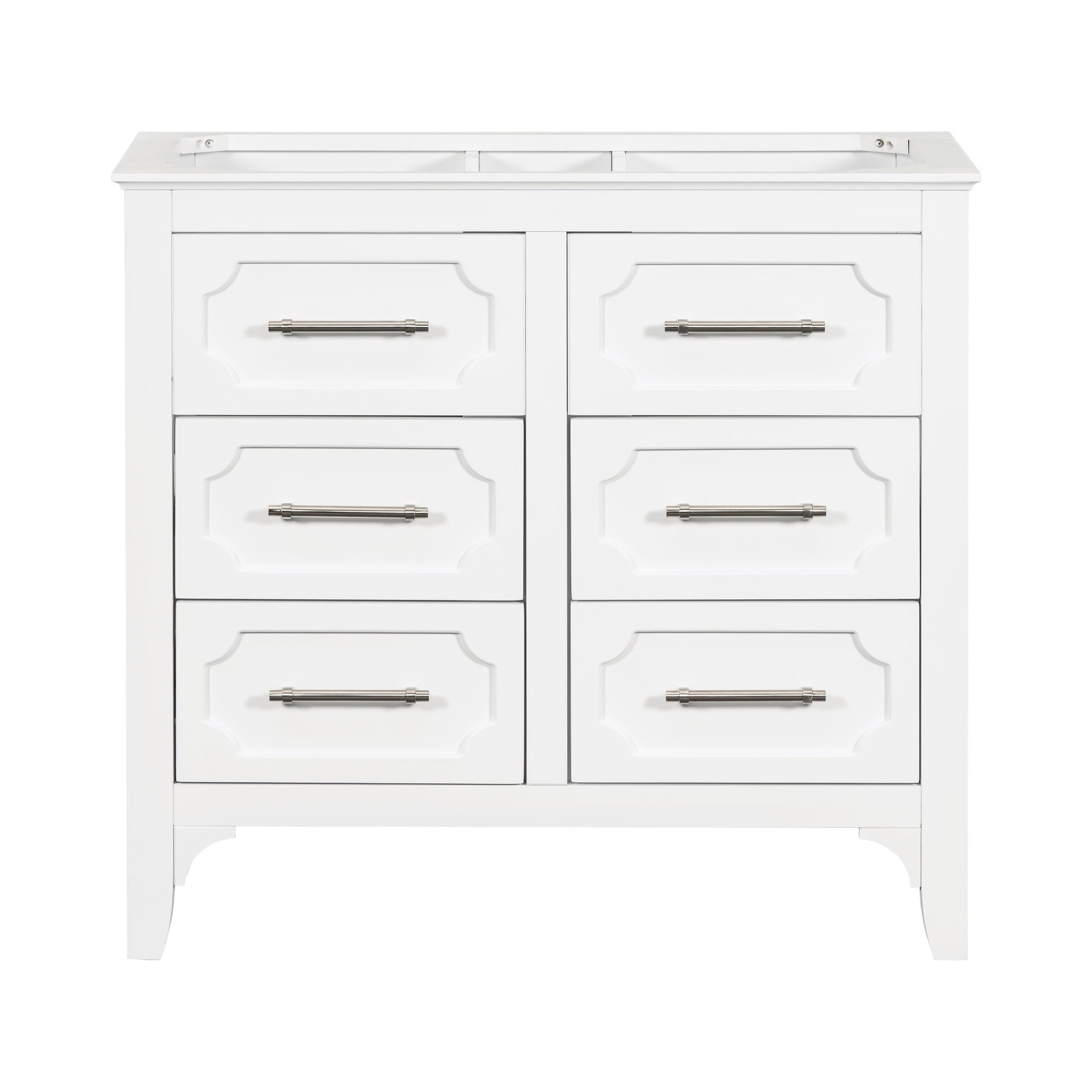 36" Bathroom Storage - Solid Wood & Cabinet, 4 Drawers, Modern, Pure ...