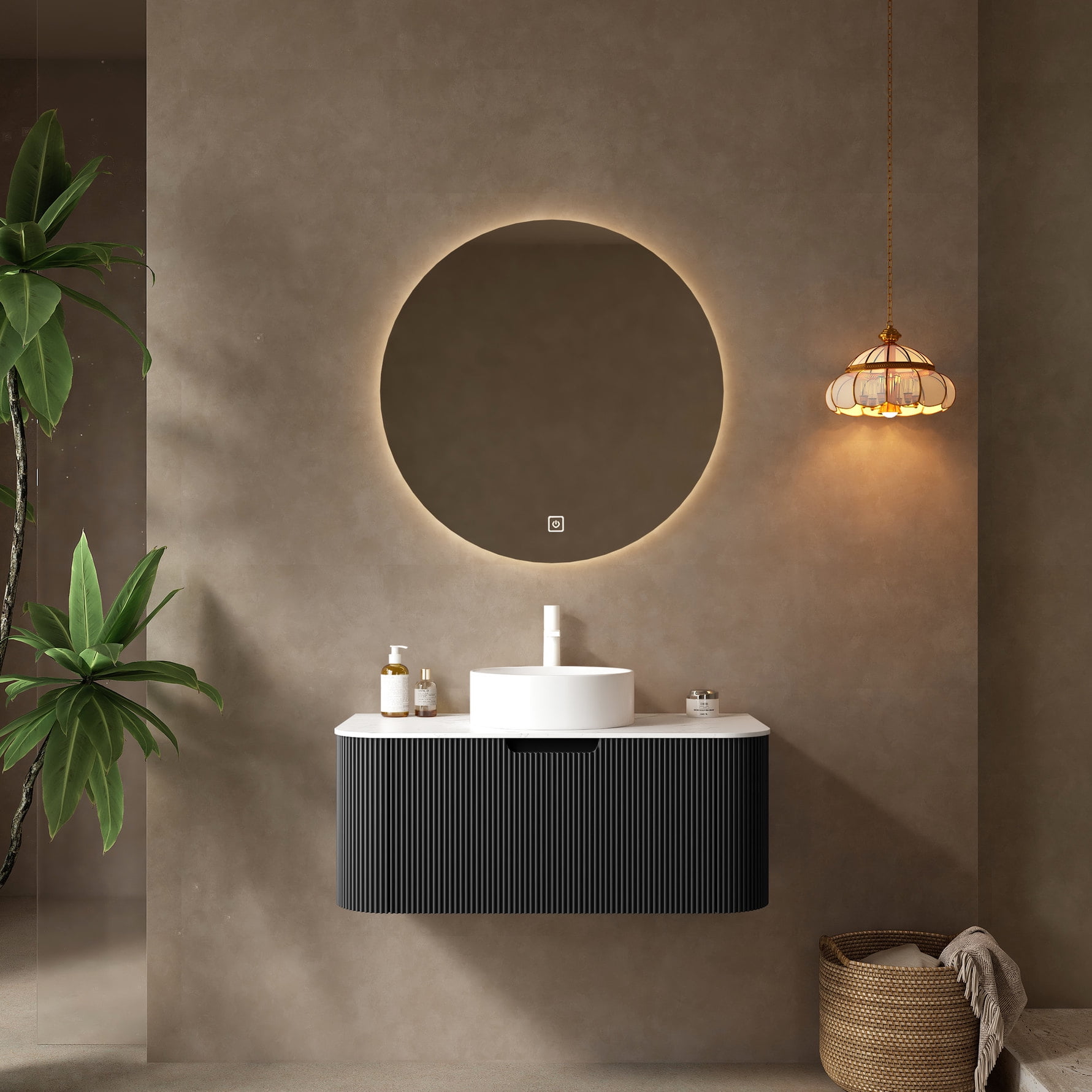 36" Bathroom Vanity Feature | High-quality Basin & Counter | 3D French ...