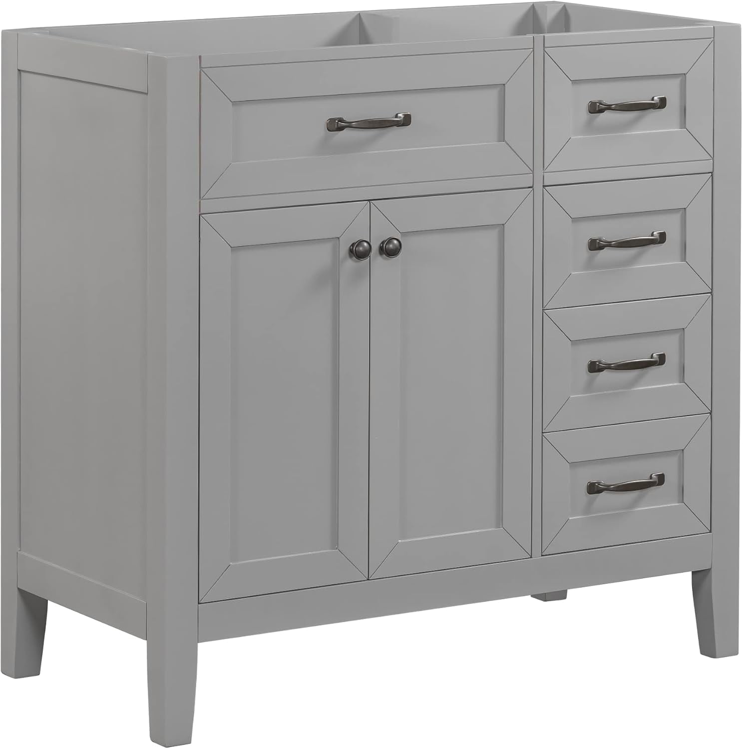 36" Bathroom Vanity Without Sink, Cabinet Base Only, Bathroom Cabinet ...