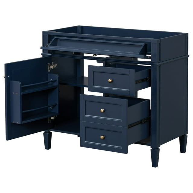 36'' Bathroom Vanity with Top Sink, Modern Bathroom Storage Cabinet ...