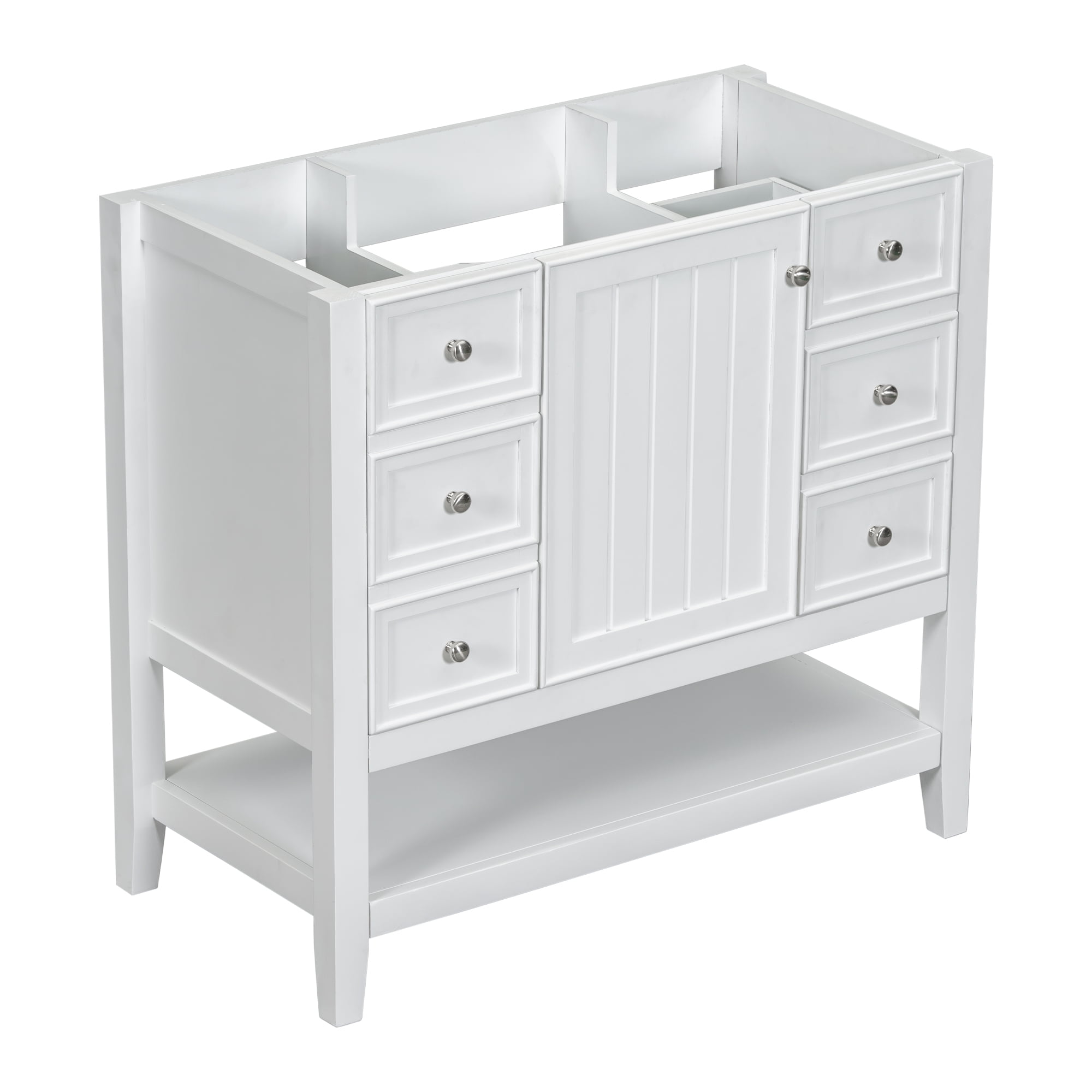 36" Bathroom Vanity without Sink, Cabinet Base Only, One Cabinet and ...