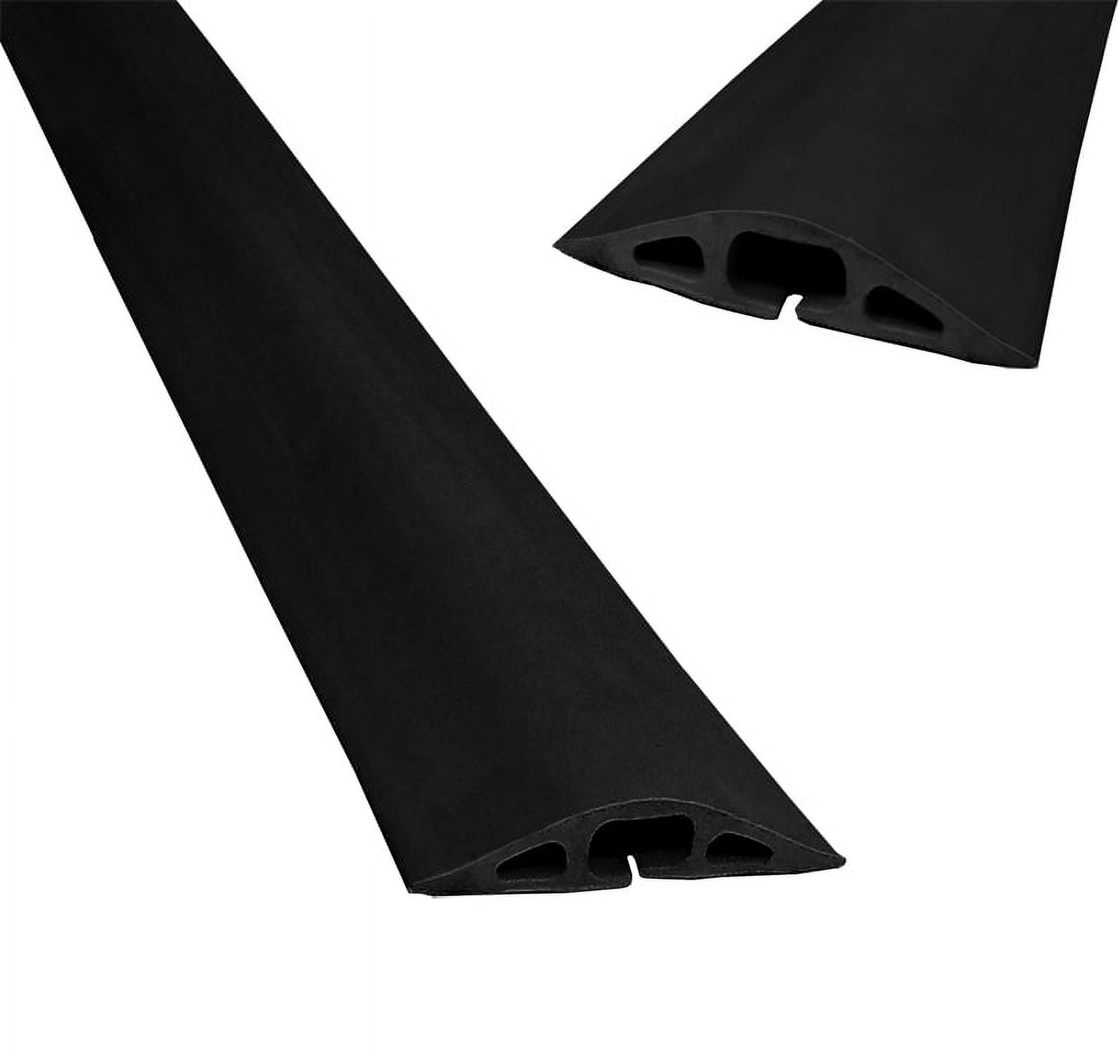 D-2 Standard Profile Rubber Duct 36" Black Floor Cable Cord Cover ...