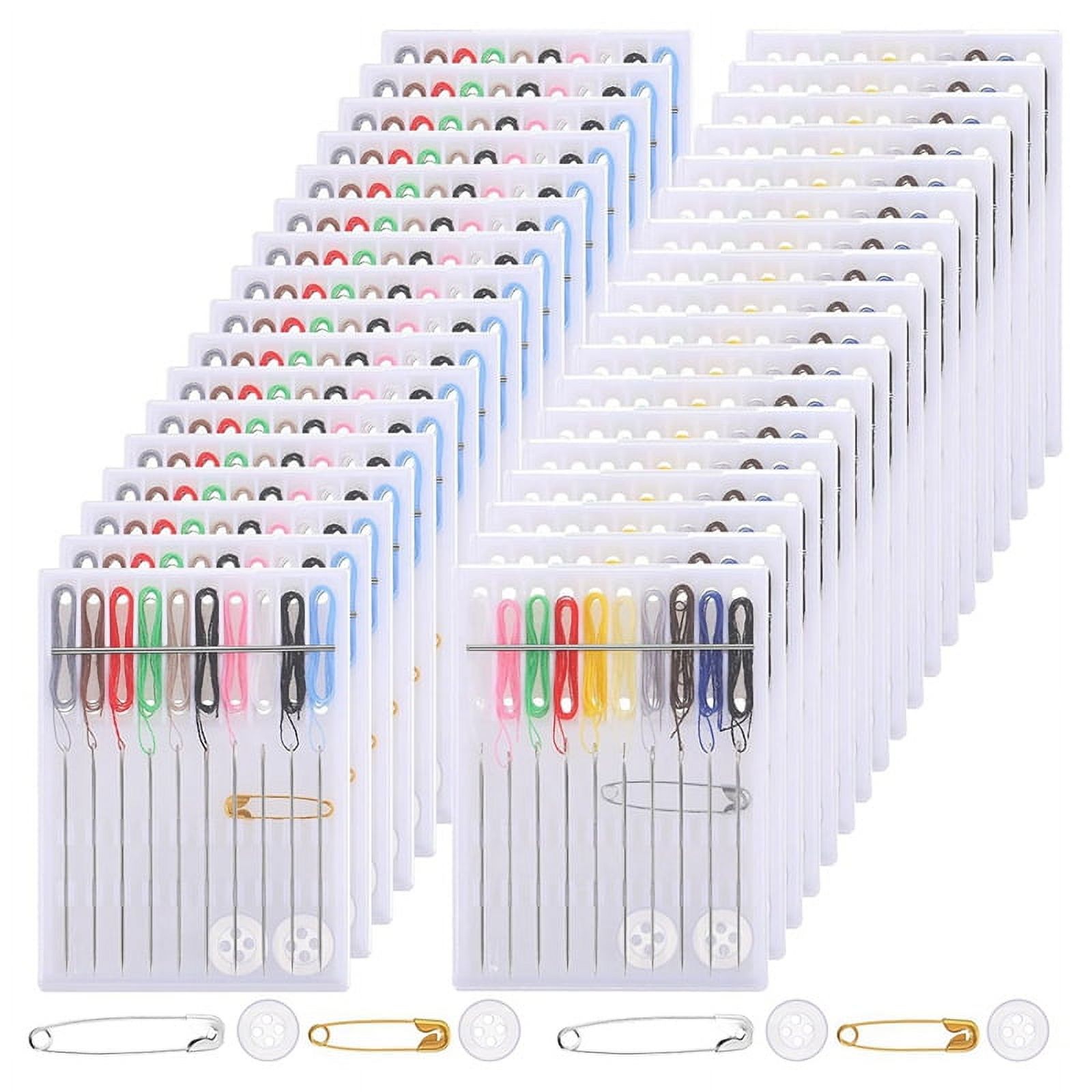 36 Boxes Mini Quick Fix Sewing Kit Easy Pre Threaded Needle Kit Basic ...