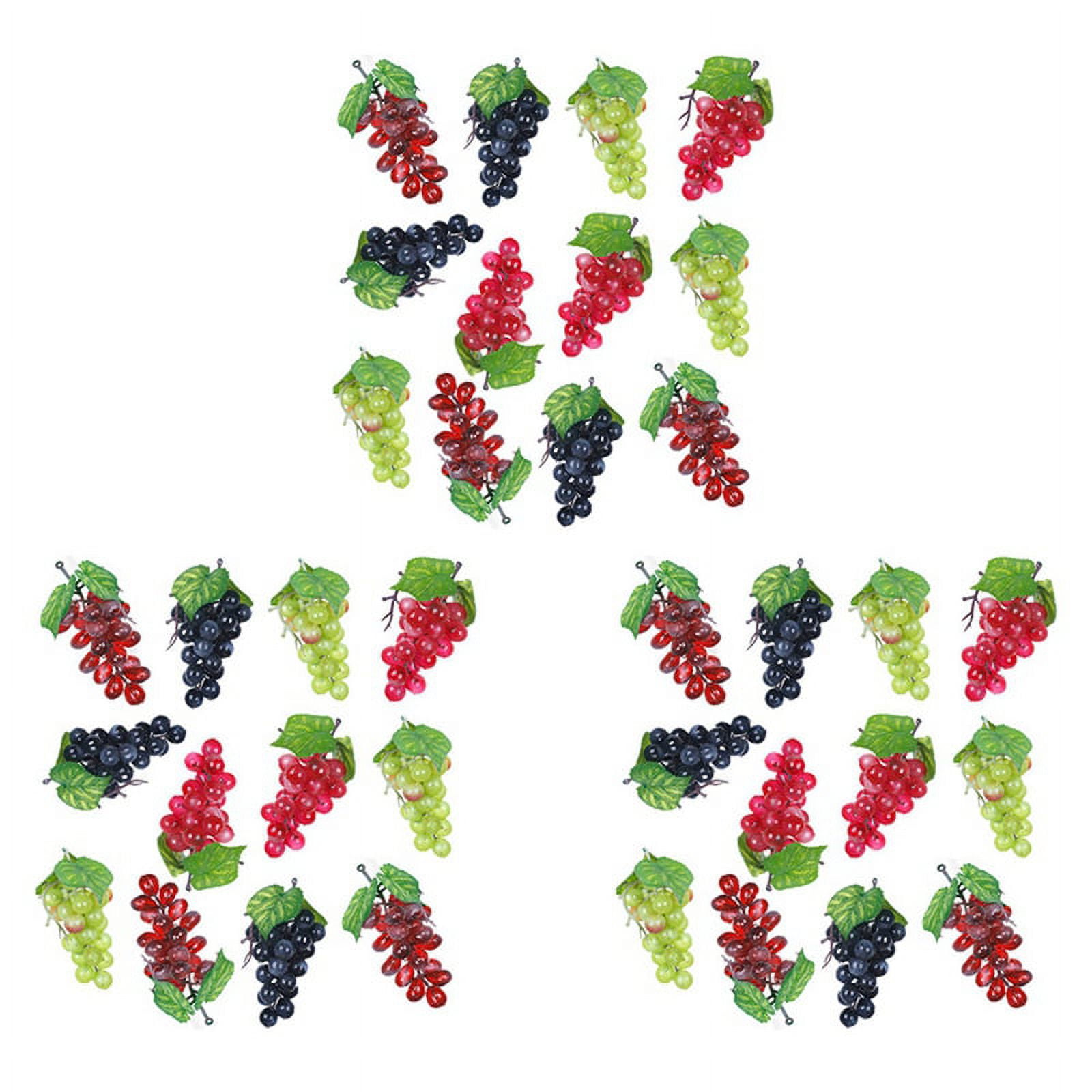 36 Bunches Artificial Grapes Simulation Decorative Lifelike Fake Grapes ...