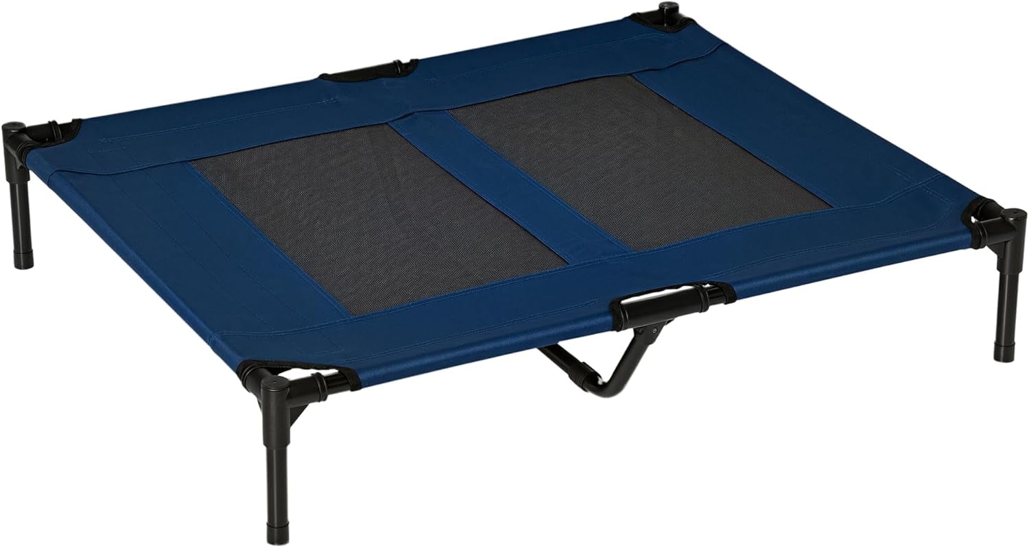 36 By 30 Inch Raised Cooling Dog Cot with Mesh Ventilation for Summer ...