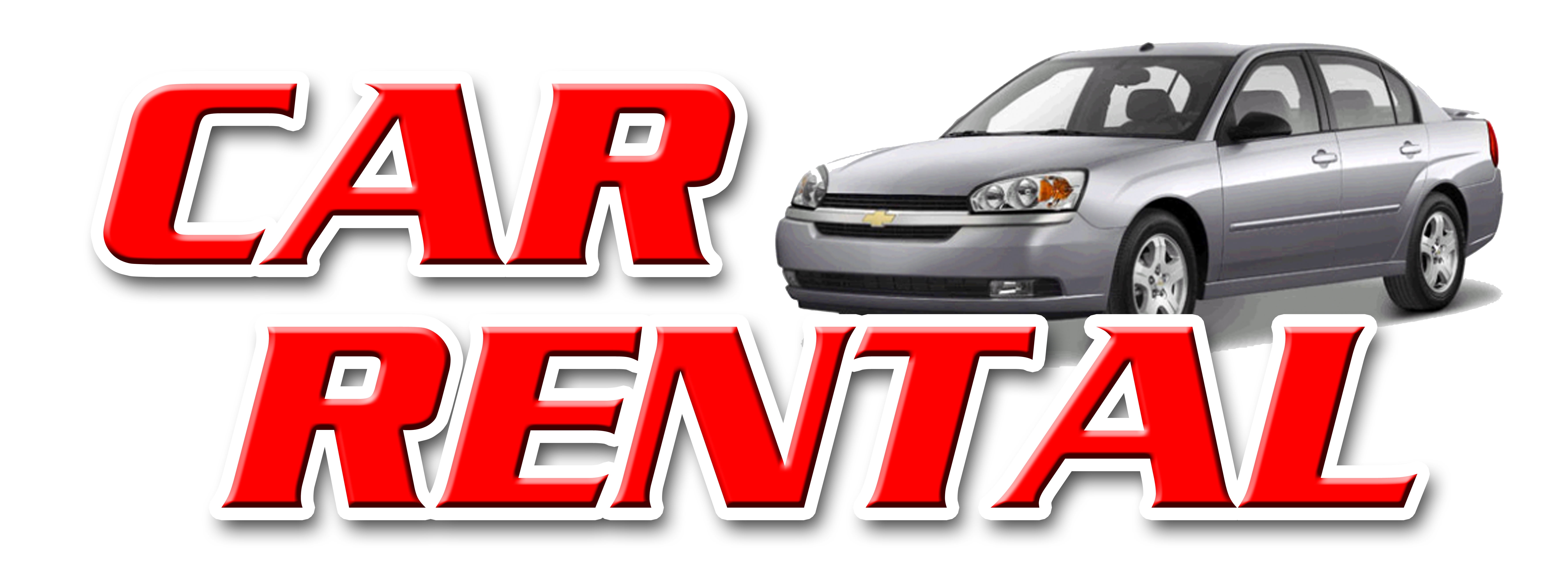 36" CAR RENTAL DECAL sticker auto rent daily weekly automobil low rate ...