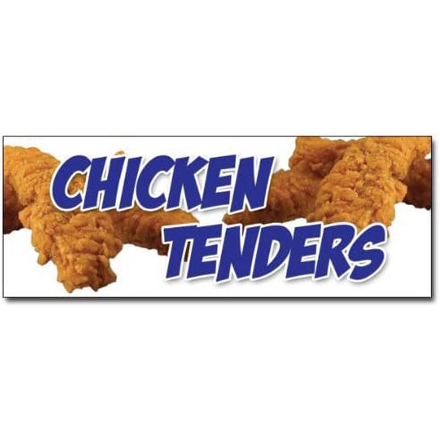 36" CHICKEN TENDERS DECAL sticker fingers strips new - Walmart.com