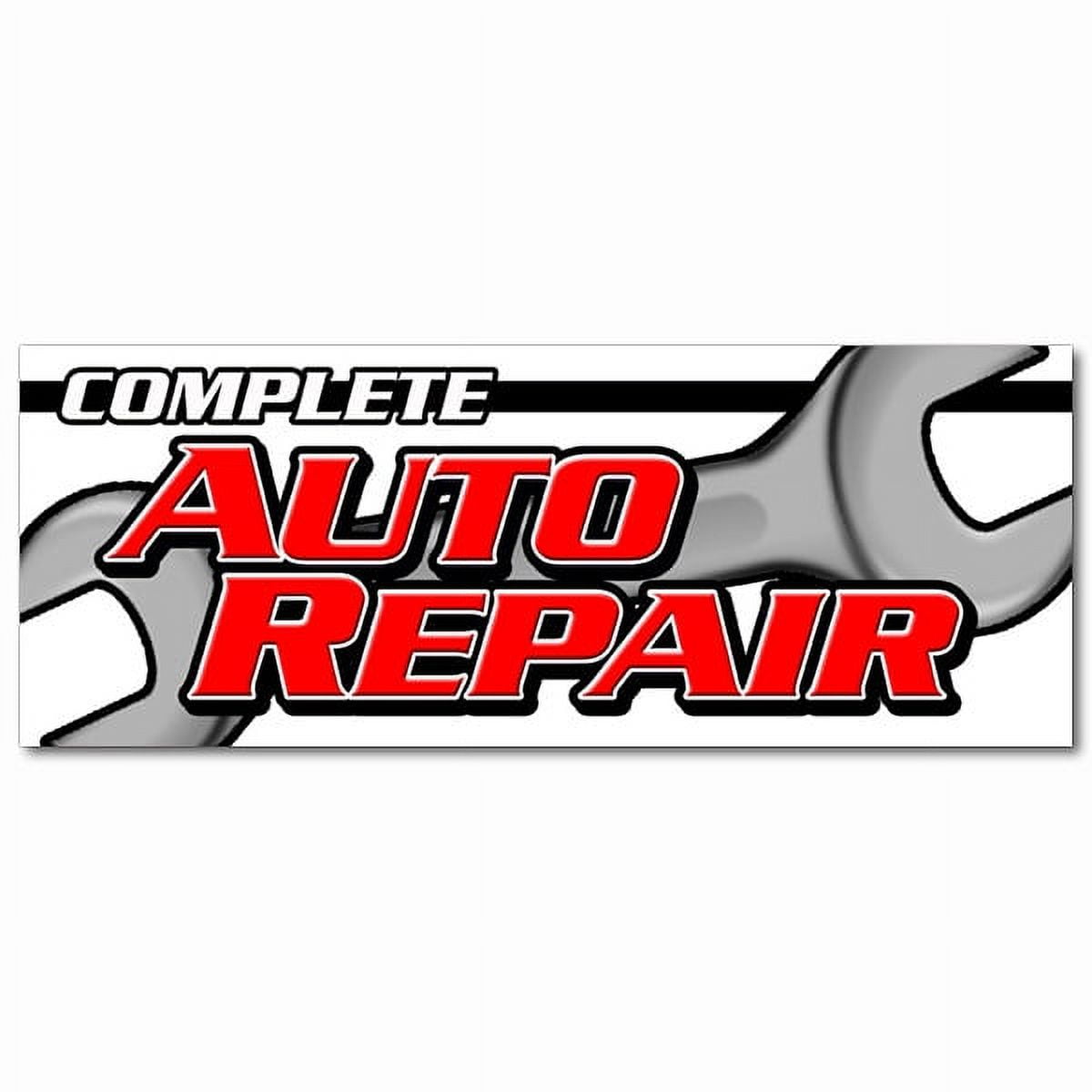 36" COMPLETE AUTO REPAIR DECAL sticker car mechanic transmission tires ...
