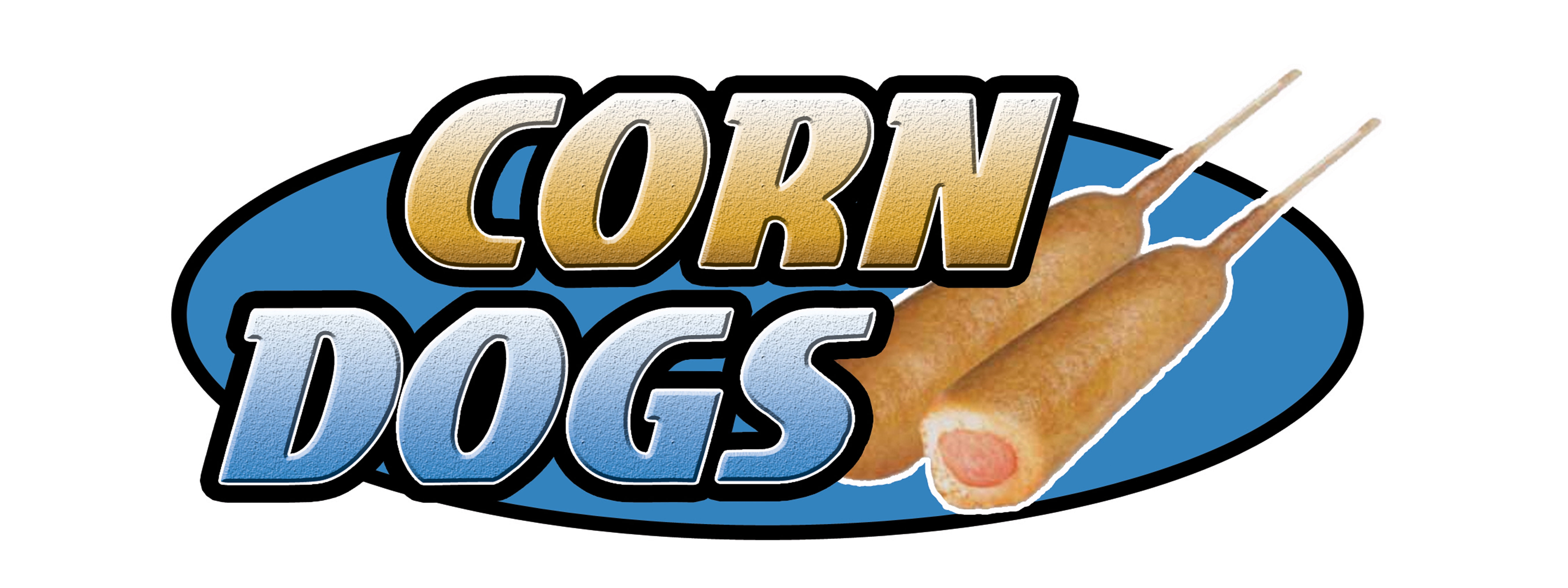 36" CORN DOG DECAL sticker hot dogs trailer cart - Walmart.com