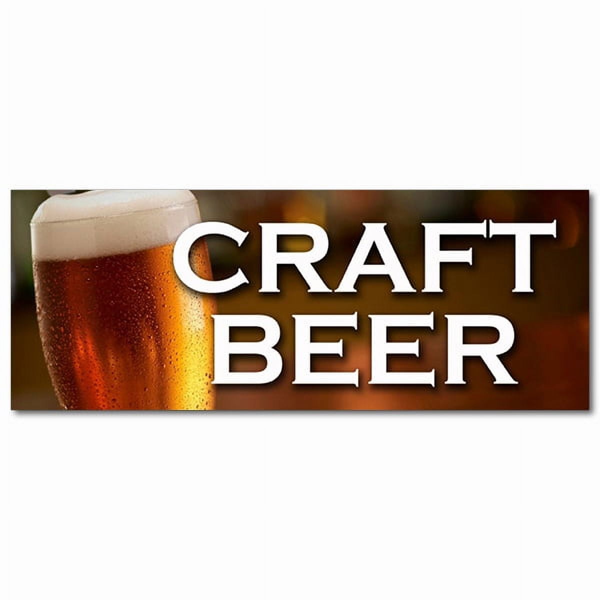 36" CRAFT BEER DECAL sticker microbrewery microbrew brewery drinker mug ...