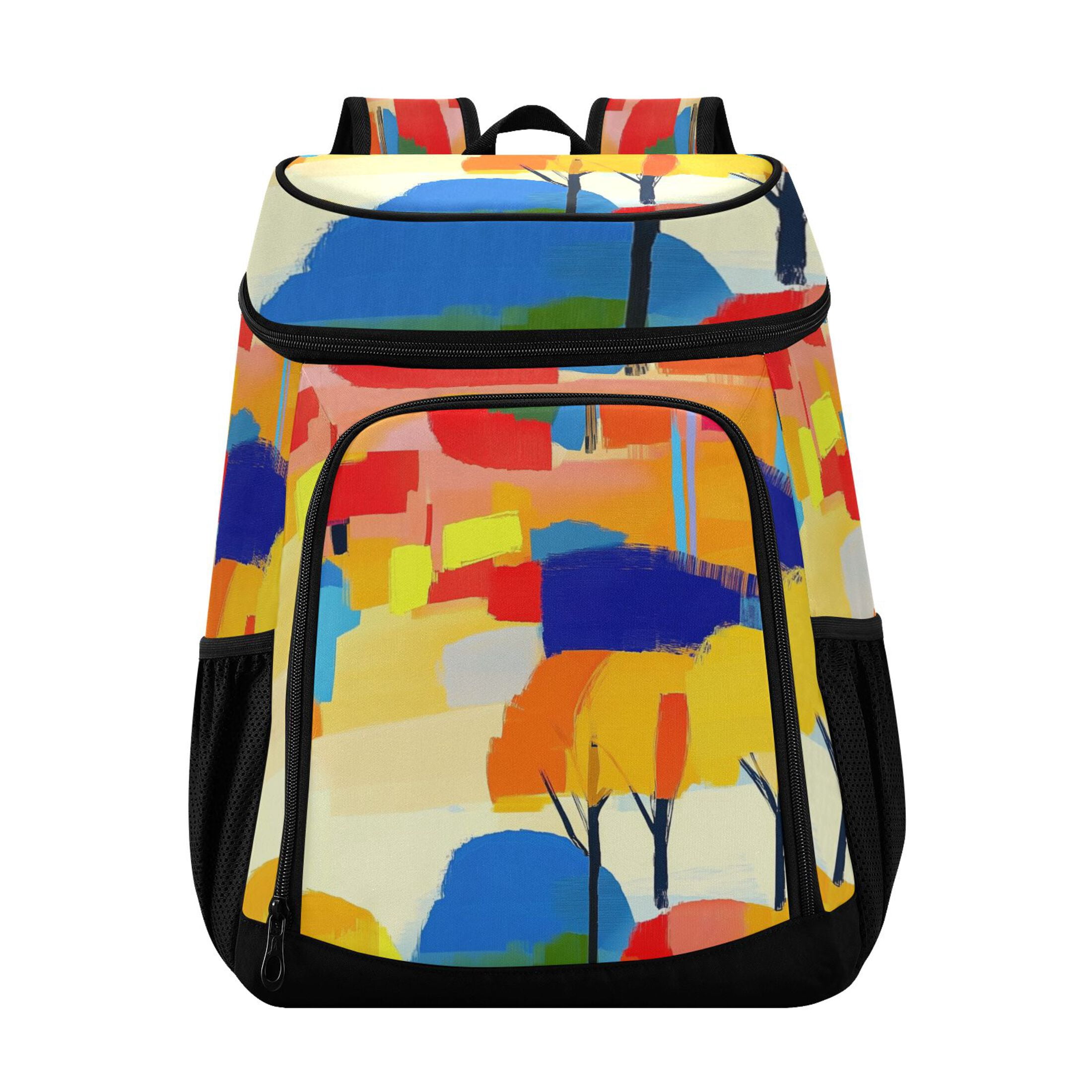 36 Can Capacity Insulated Backpack Cooler Lunch Bag for Picnics ...