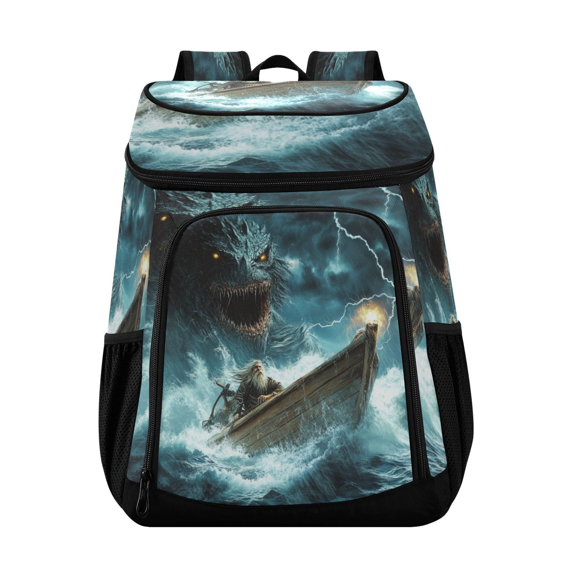 36 Can Capacity Insulated Backpack Cooler Lunch Bag for Picnics ...