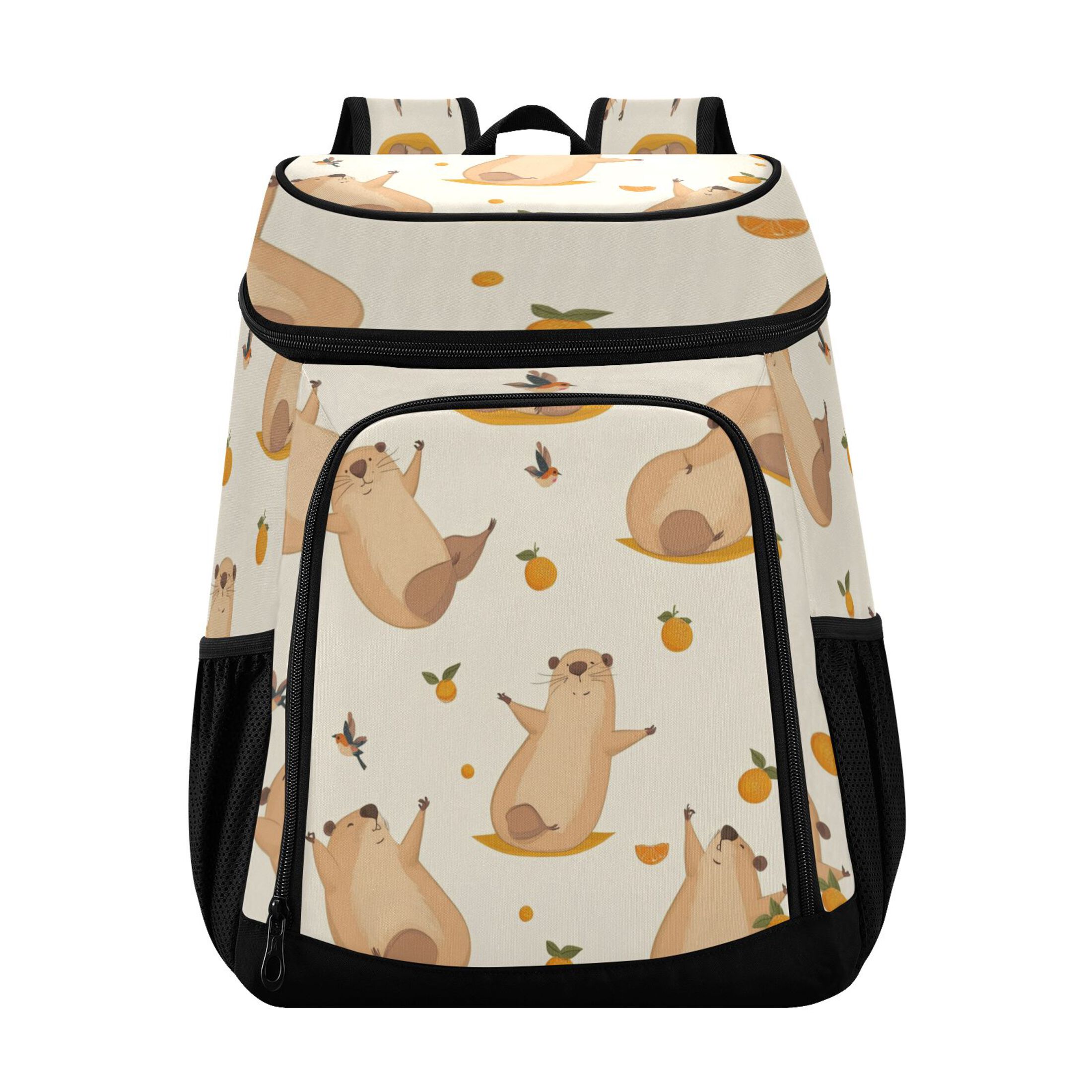 36 Can Capacity Insulated Backpack Cooler Lunch Bag for Picnics ...