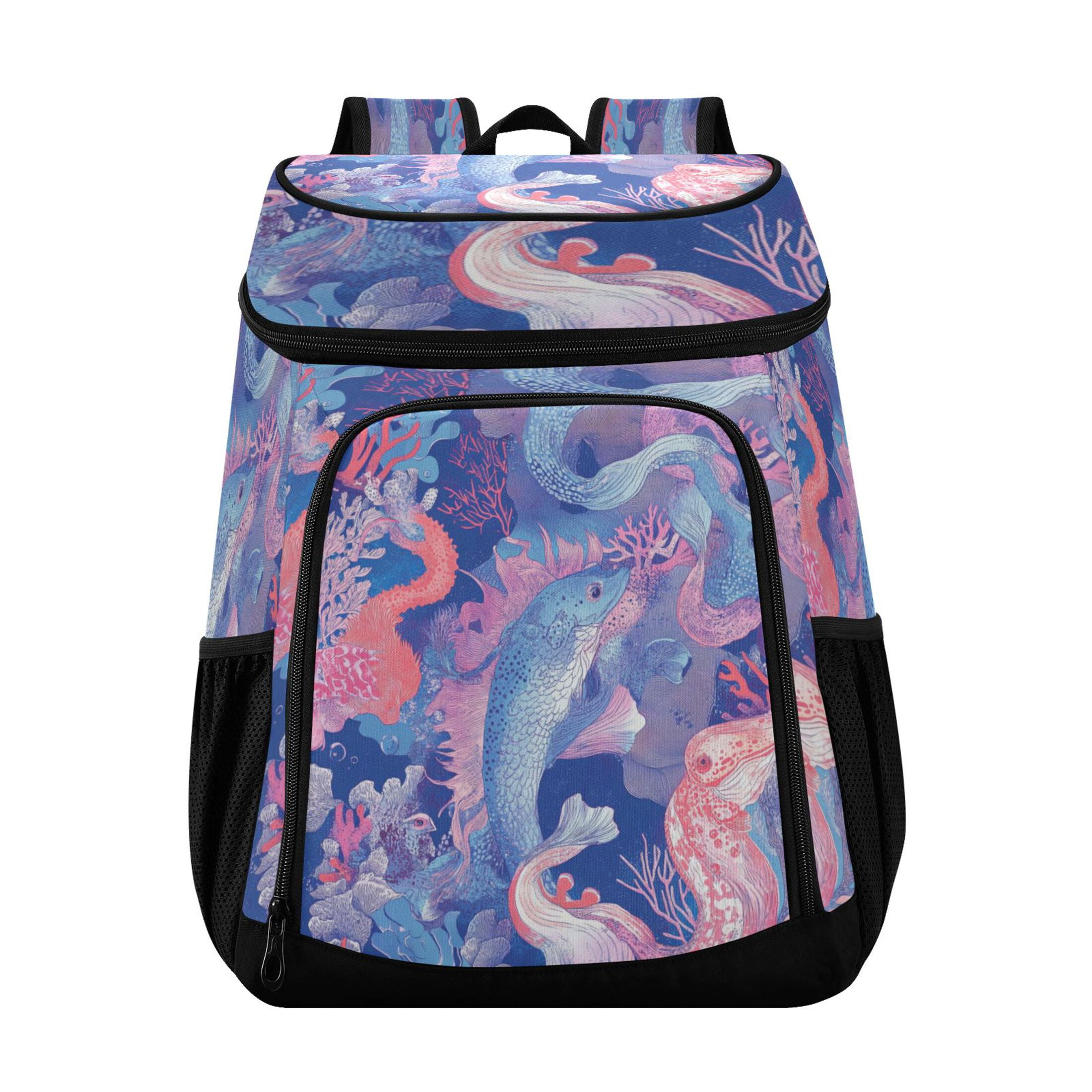 36 Can Capacity Insulated Backpack Cooler Lunch Bag for Picnics ...