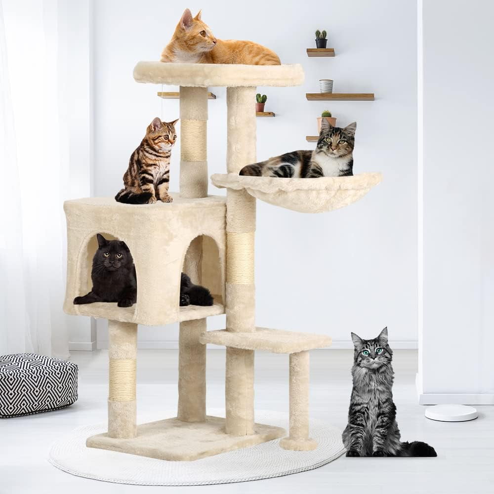 36" Cat Tree Tall Cat Tower for Indoor Cats Condo Cat Climber w ...