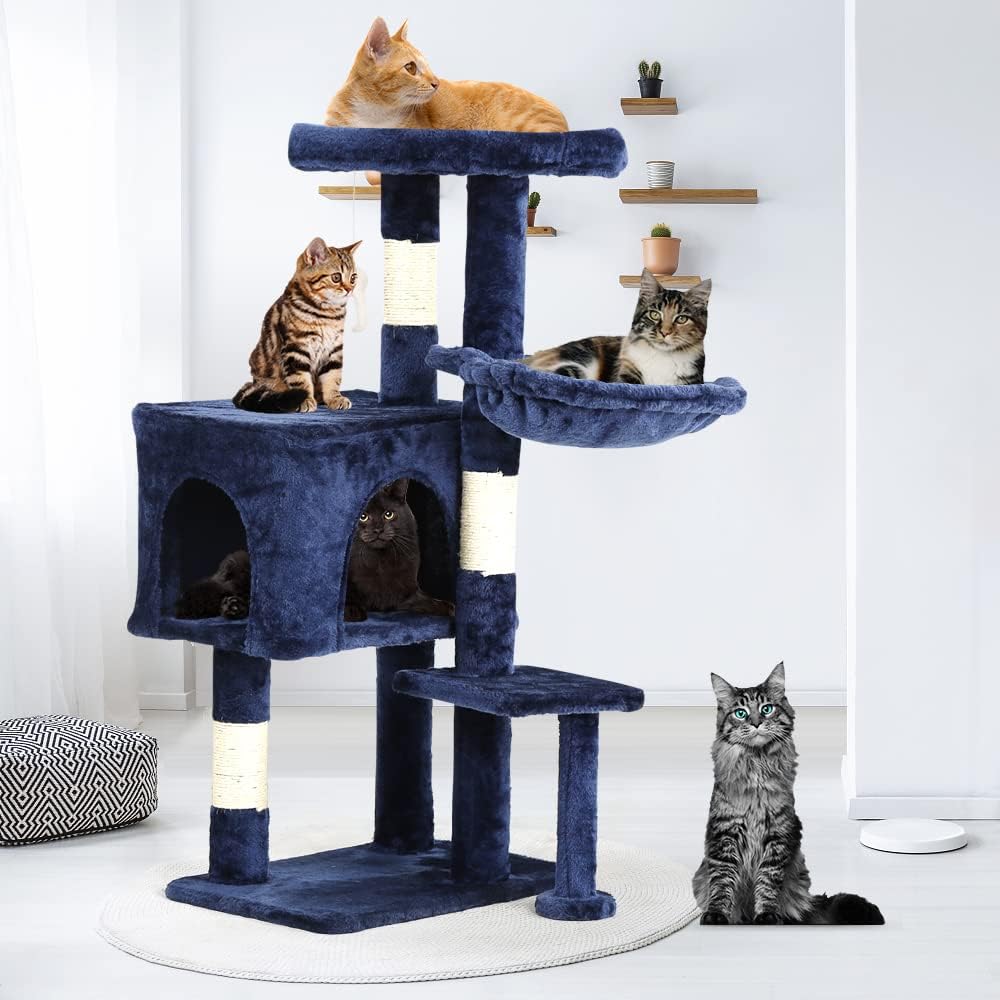 36" Cat Tree Tall Cat Tower for Indoor Cats Condo Cat Climber w ...