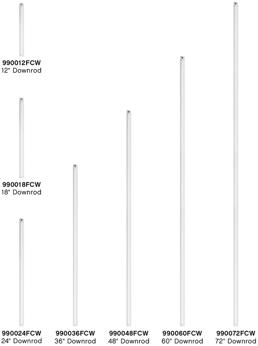 36" Ceiling Fan Down Rod - Adjusts The Height of Your Ceiling Fan to ...