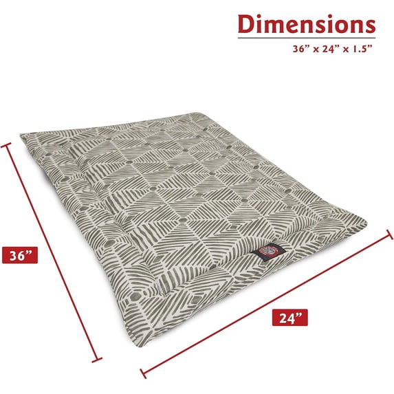 36" Charlie Gray Crate Dog Bed Mat By Products - Walmart.com
