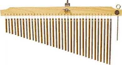 36 Chrome and Gold Chimes with Natural Finish Wood Bar - Walmart.com