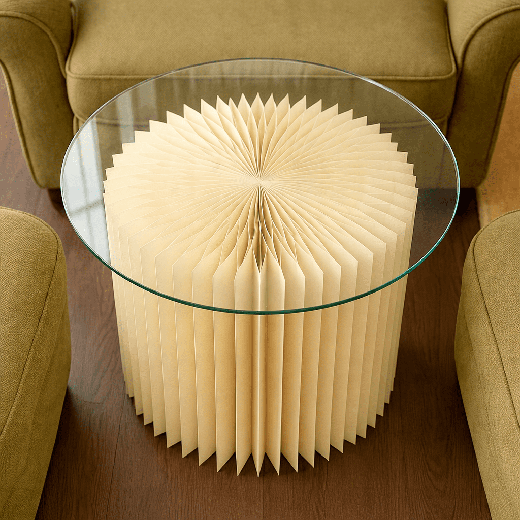 TesNus Round Tempered Glass Table Top 36", 0.28" Thick Clear Beveled ...