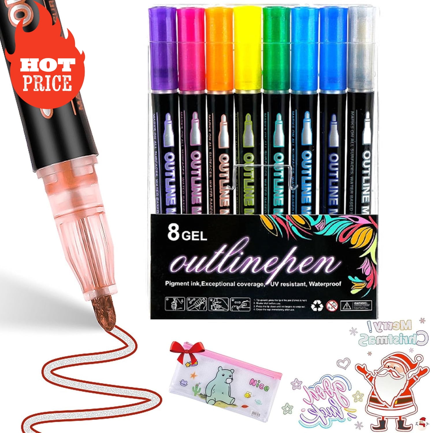 36-Color Coloring Lightstick Graffiti Pens, Coloring Lightstick ...