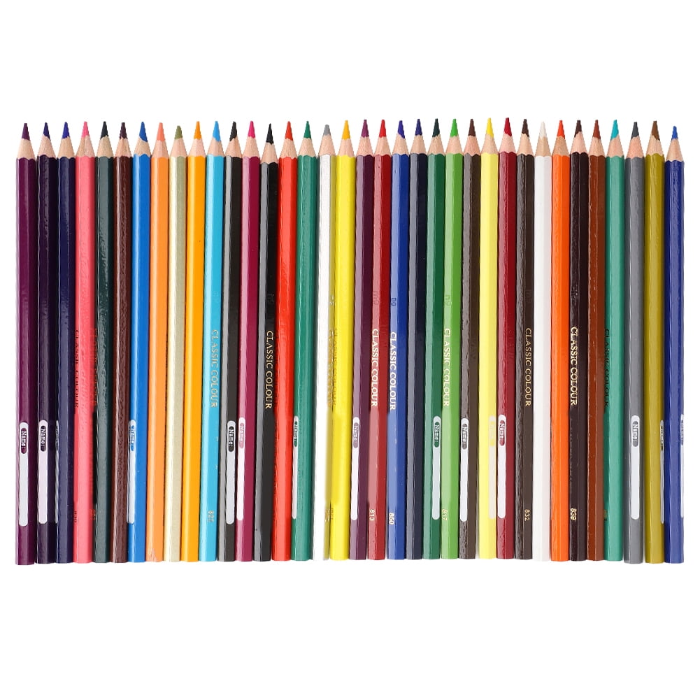 36 Colors Oily Color Pencil Water Soluble Colored Pen Set with ...