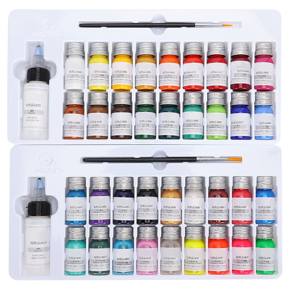 36 Colors Textile Fiber Pigment HandPainted Coloring Dye Colorant Cloth ...