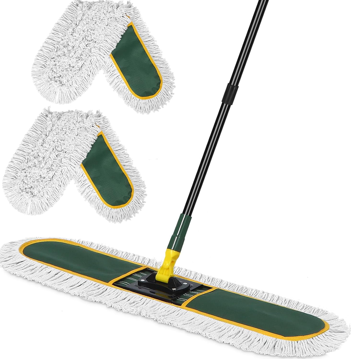 36" Commercial Dust Mop for Floor Cleaning with Replacement Mop Pads ...