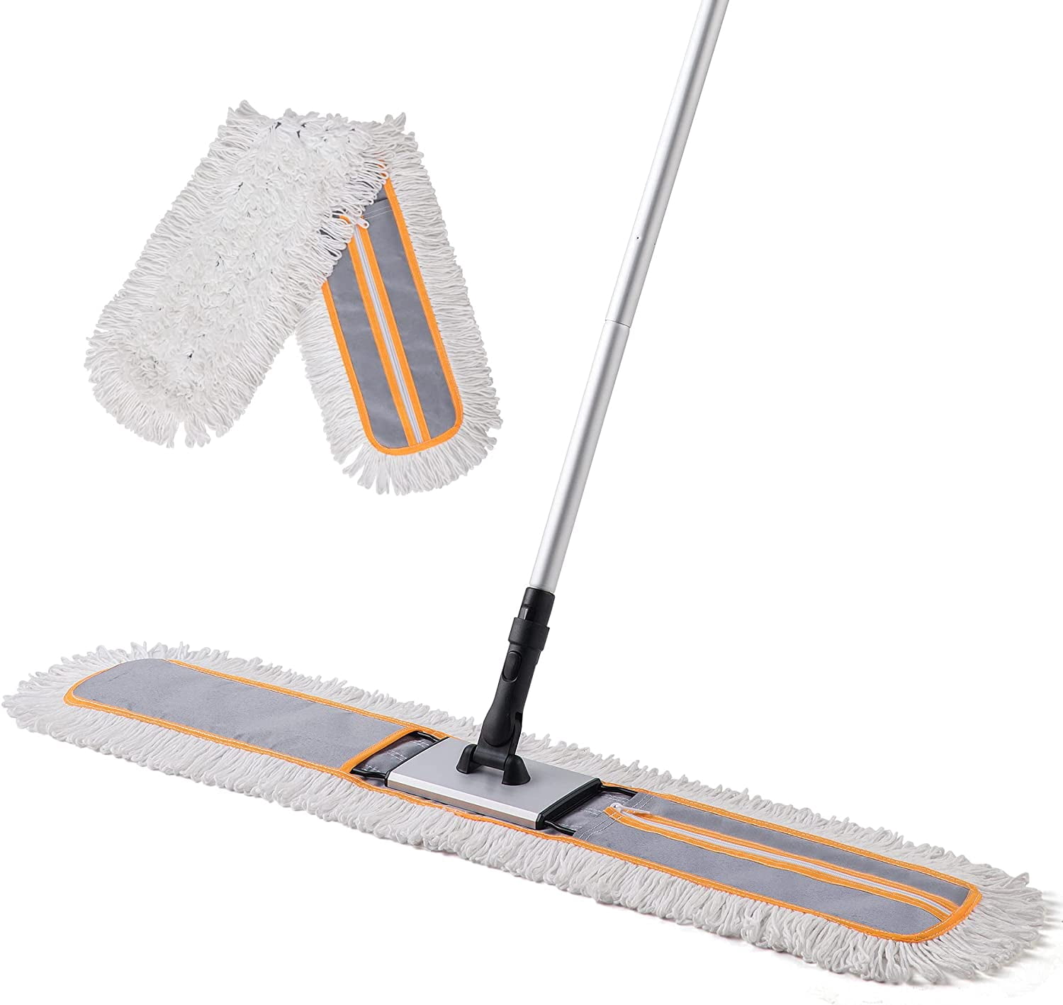 36” Commercial Dust Mop for Hardwood Floor Cleaning, Heavy Duty Push ...