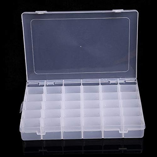 36 Compartments Clear Storage Box Jewelry/Bead Screw Organizer ...