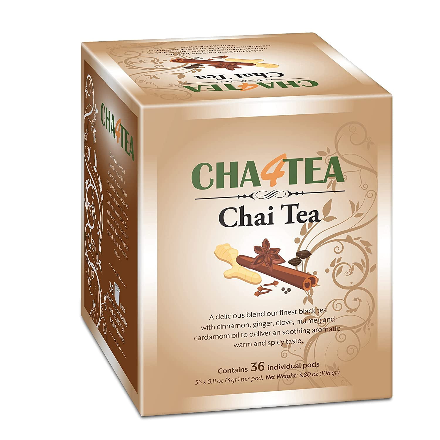36-Count Chai Black Tea Pods for Keurig K-Cup Brewers - Walmart.com