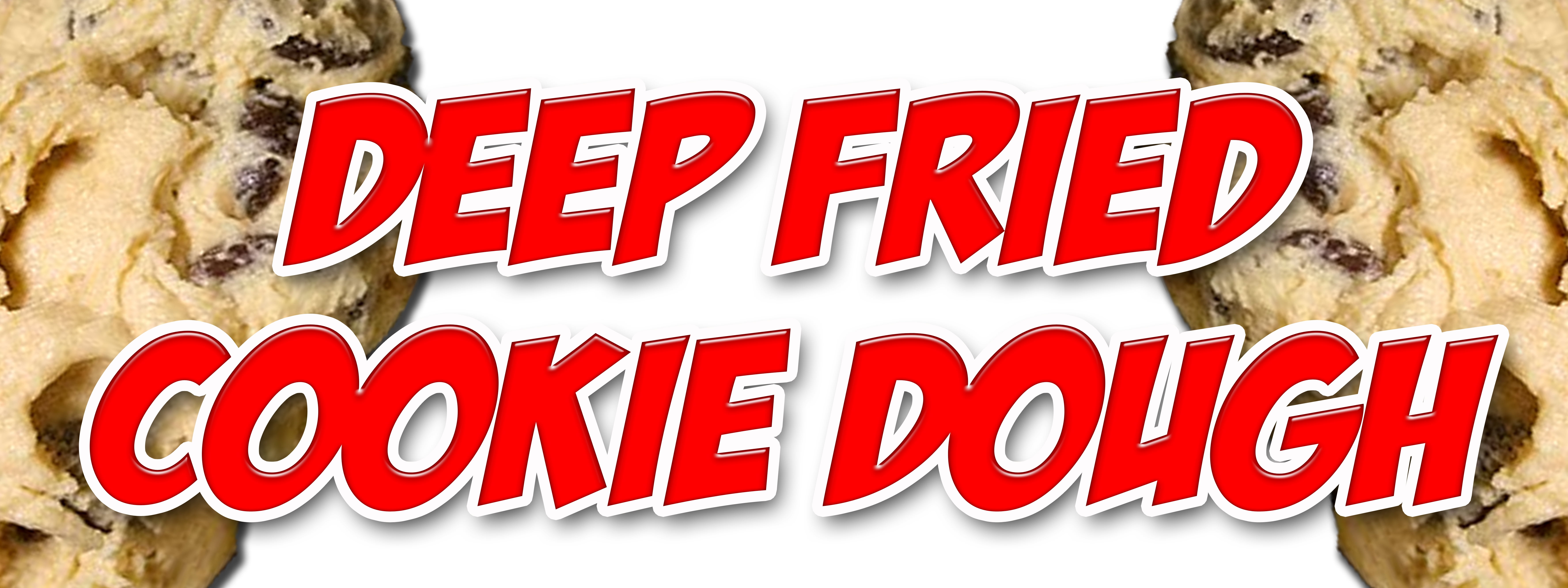 36" DEEP FRIED COOKIE DOUGH DECAL sticker warm fresh homemade fried pie ...
