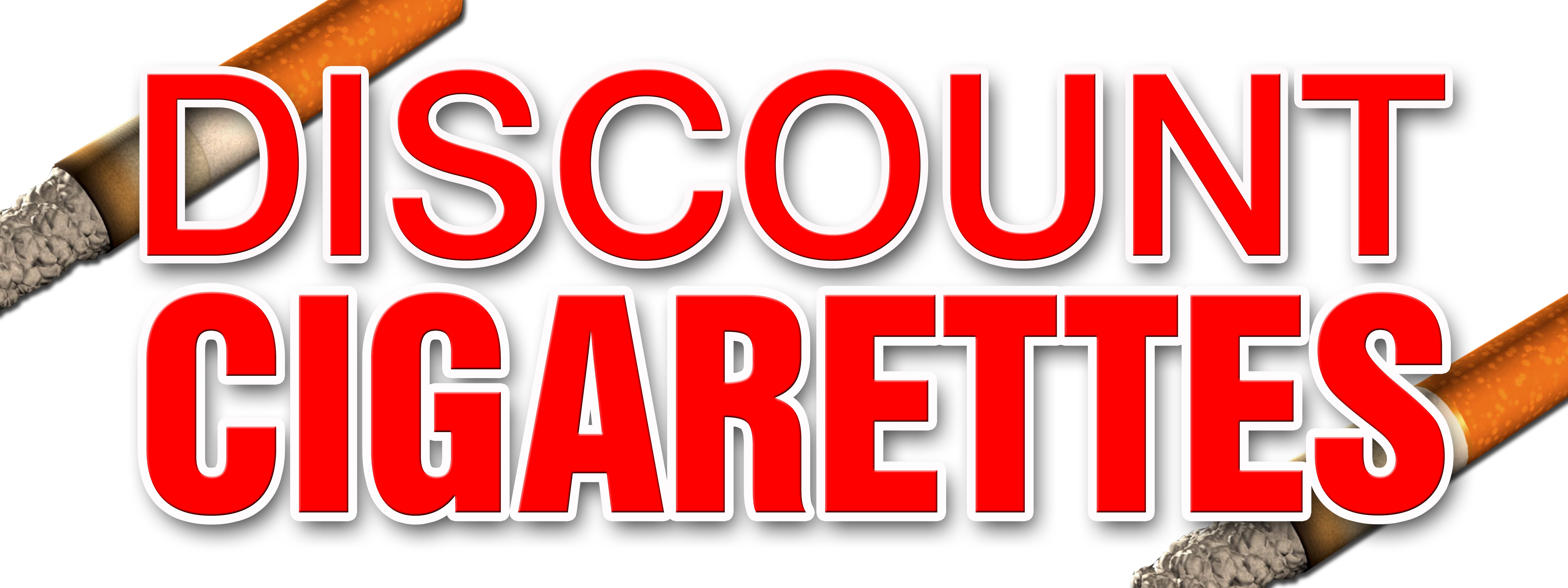 36" DISCOUNT CIGARETTES DECAL sticker cheap tobacco smoking cigar smoke ...