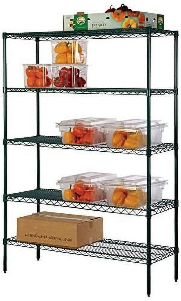 36" Deep x 36" Wide x 80" High 5 Tier Freezer Starter Shelving Unit ...