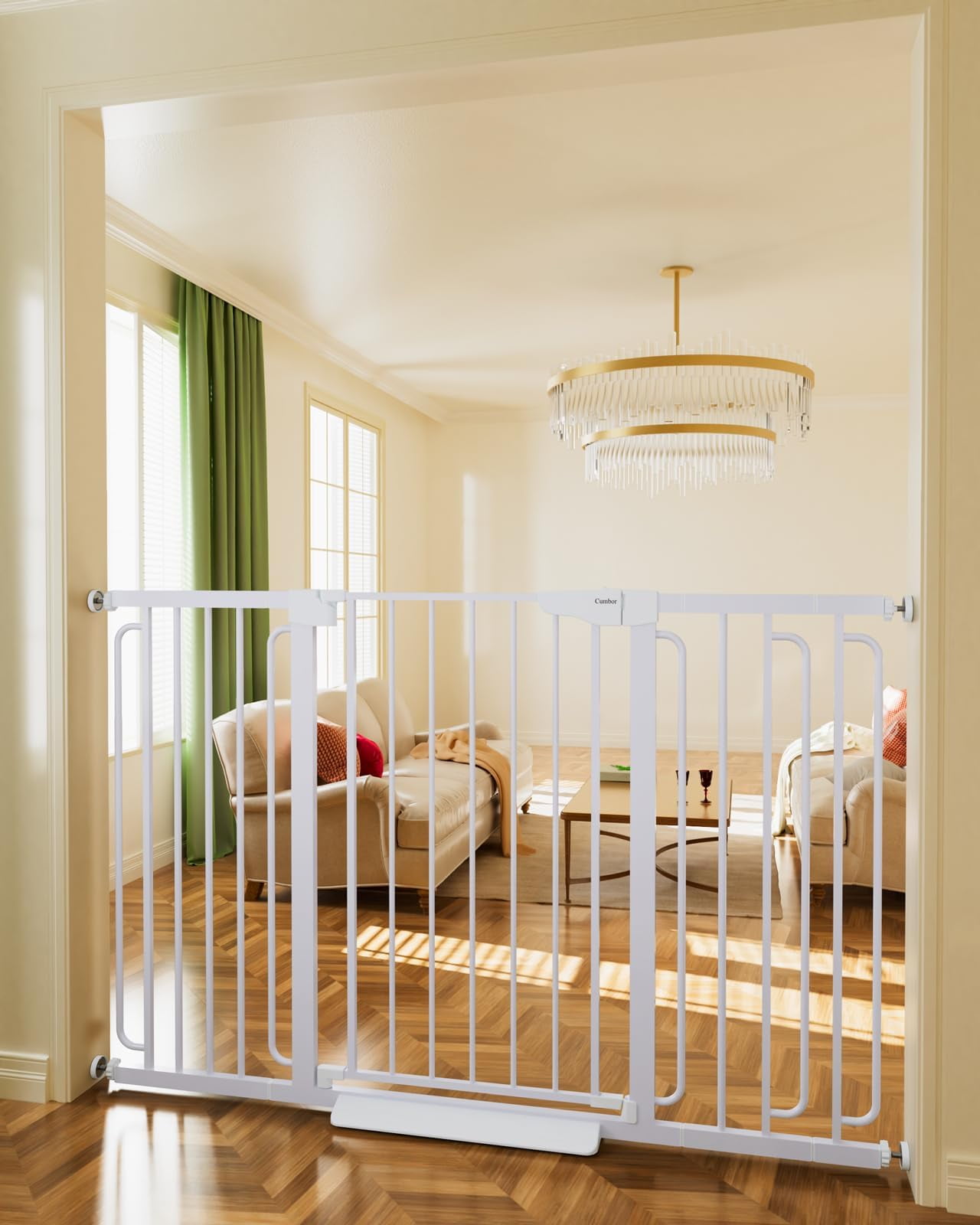 36" Extra Tall Gate for Stairs, 29.7-57" Extra Wide Gate for Doorways ...