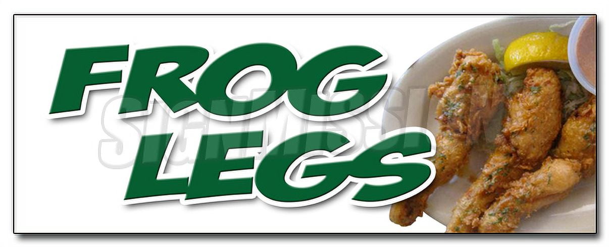 36" FROG LEGS DECAL sticker sauteed grilled french battered deep fried ...