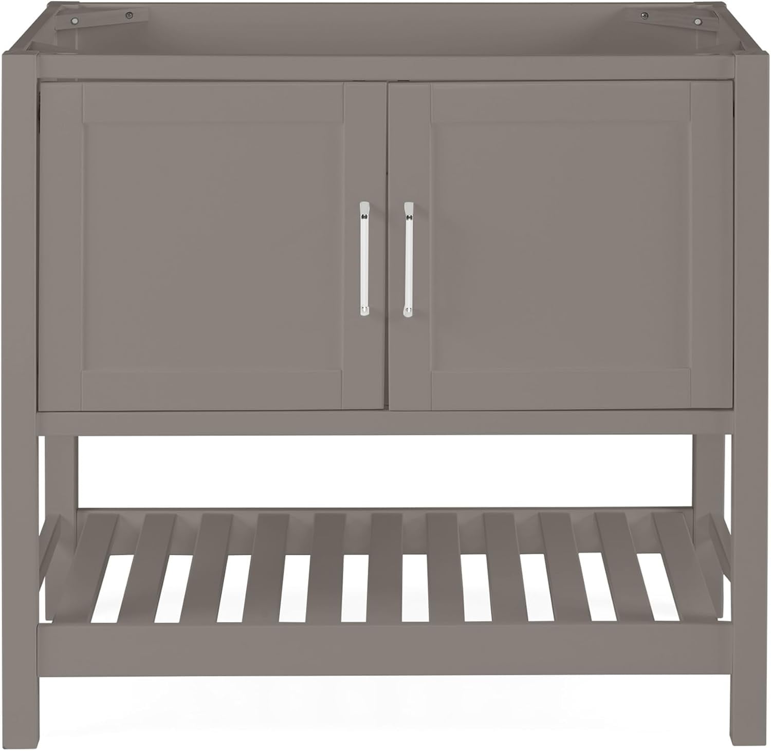 36" Freestanding Bathroom Vanity Base with Shaker Two-Door Cabinet ...