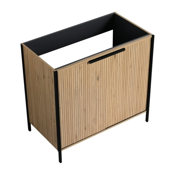 36" Freestanding Bathroom Vanity Unit | Store Bathroom Essentials with Ease | Plywood Vanity ...