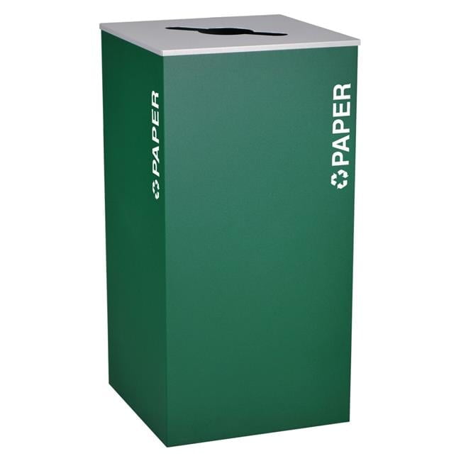 36 Gallon Square Paper Recycling Receptacle, Emerald Texture - Walmart.com