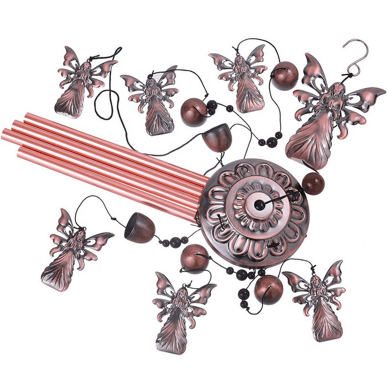 36" Garden Angel Wind Chimes Outdoor Indoor Decor With 4 Aluminum Tubes ...