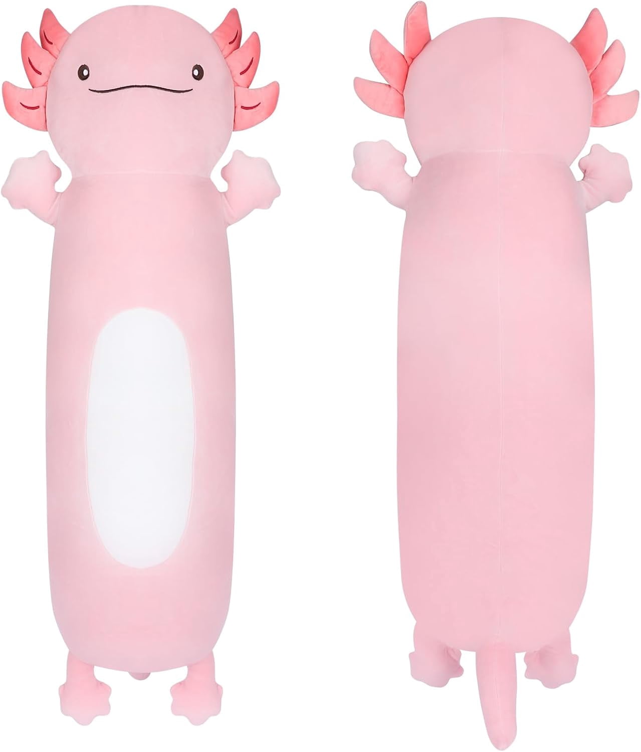 36" Giant Pink Axolotl Stuffed Animal, Cute Soft Long Axolotl Plush ...