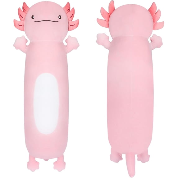 36" Giant Pink Axolotl Stuffed Animal, Cute Soft Long Axolotl Plush ...