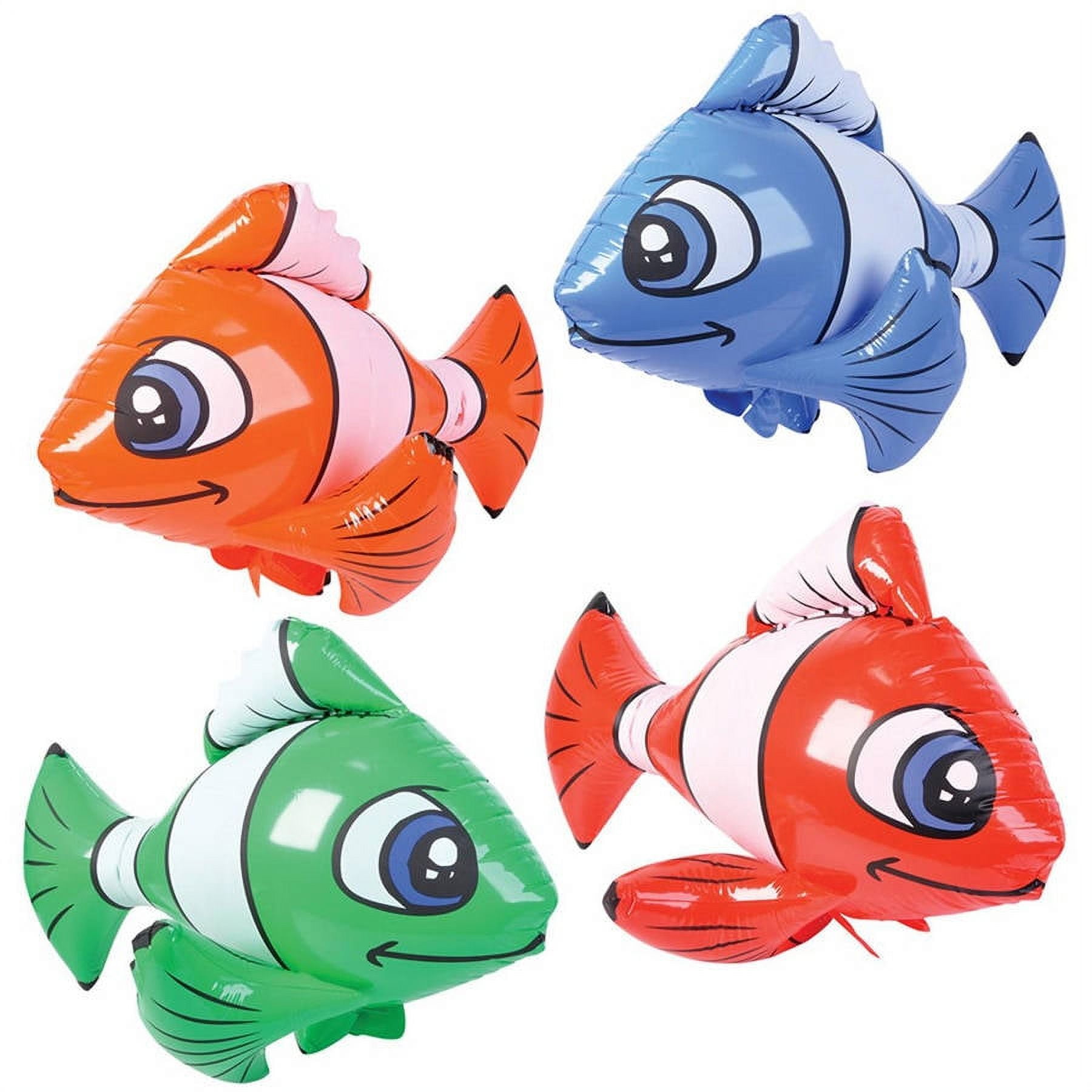 36" Giant Yellow Inflatable Hawaiian Luau Tropical Clown Nemo Fish ...