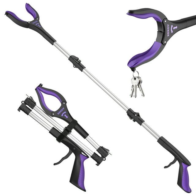 Kekoy 36" Foldable Grabber Reacher, Anti-Slip, Rotating Jaw, Magnet ...