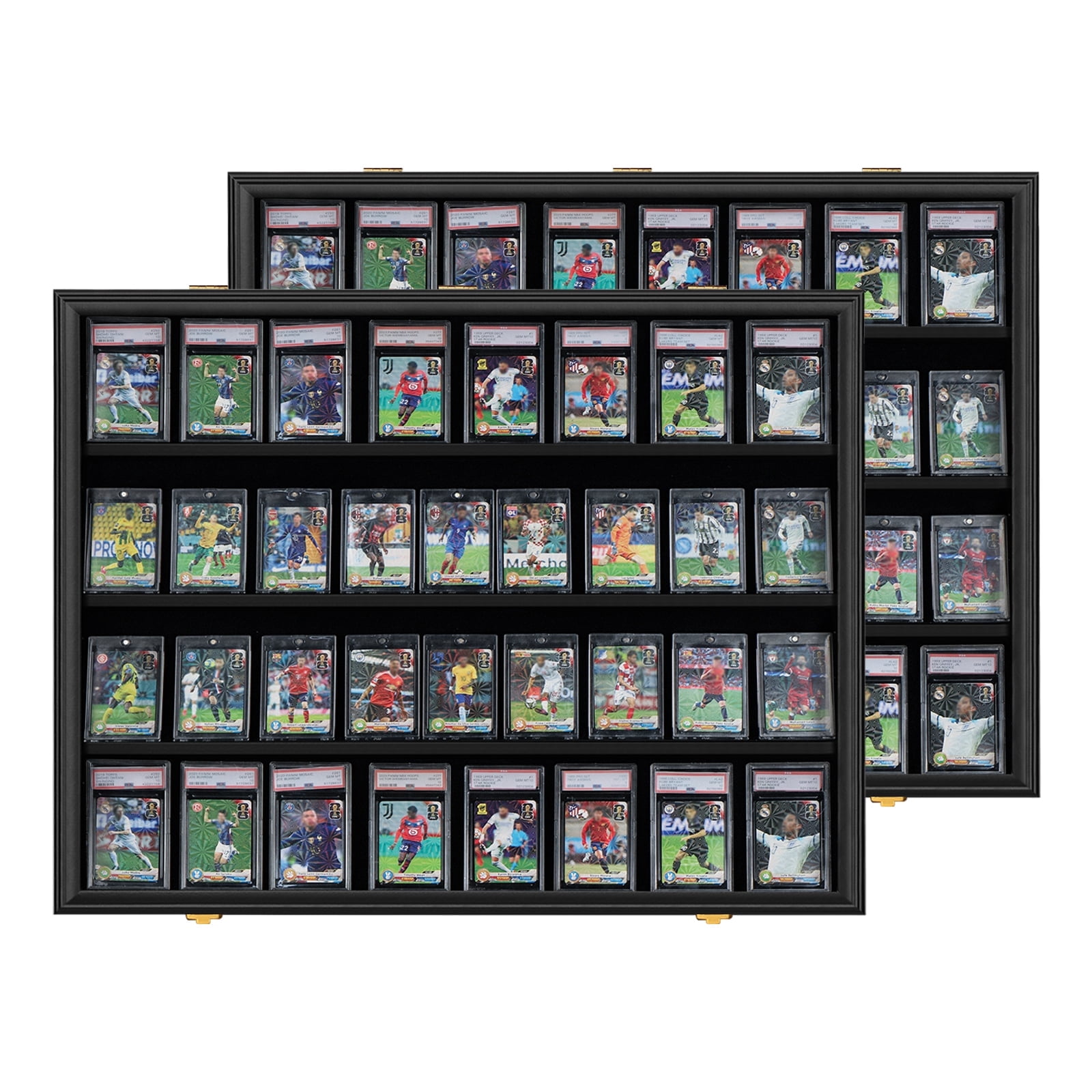 36 Graded Card Display Case - Wall-Mount Baseball Card Display Case ...