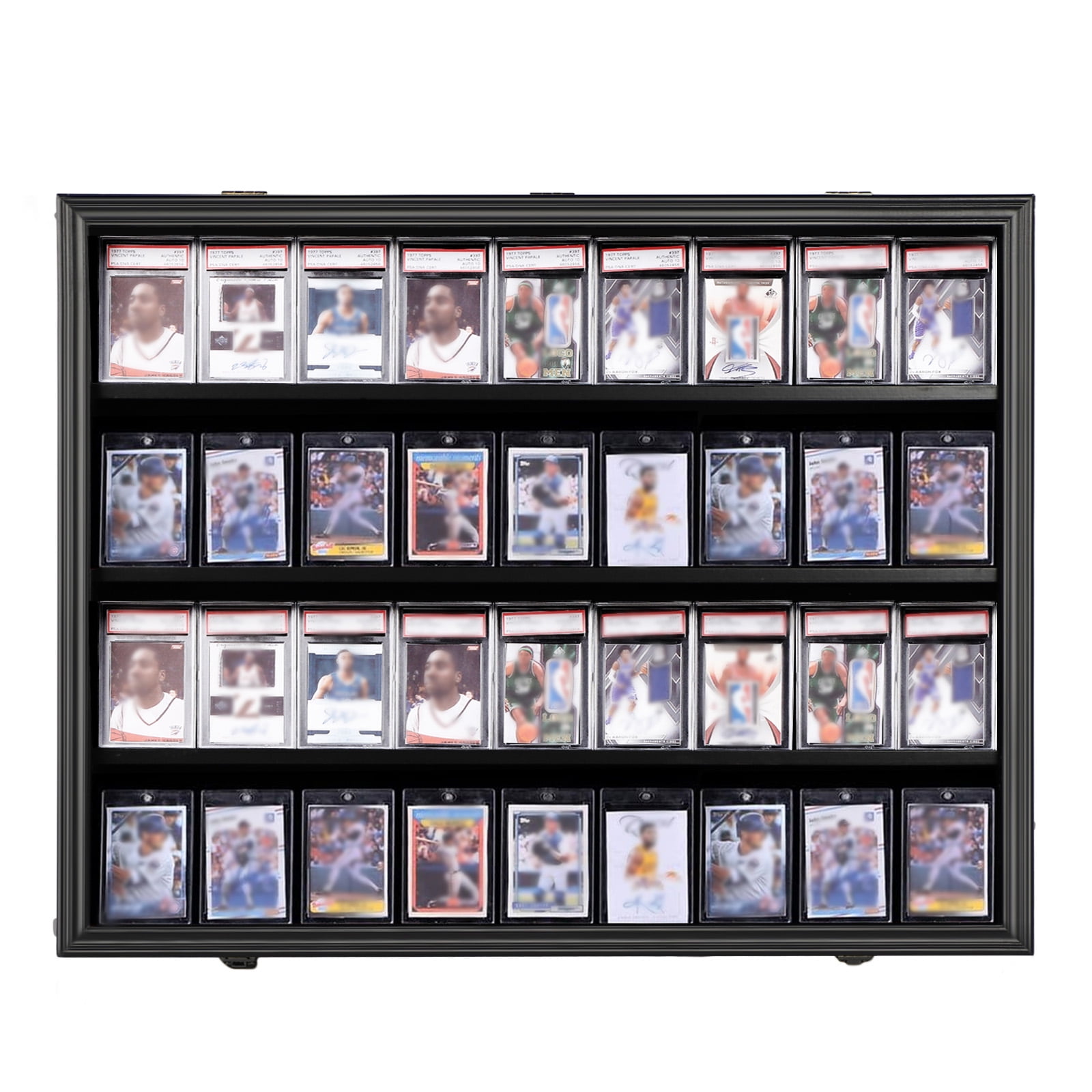 36 Graded Sports Card Display Frame - Baseball Card Display Case ...