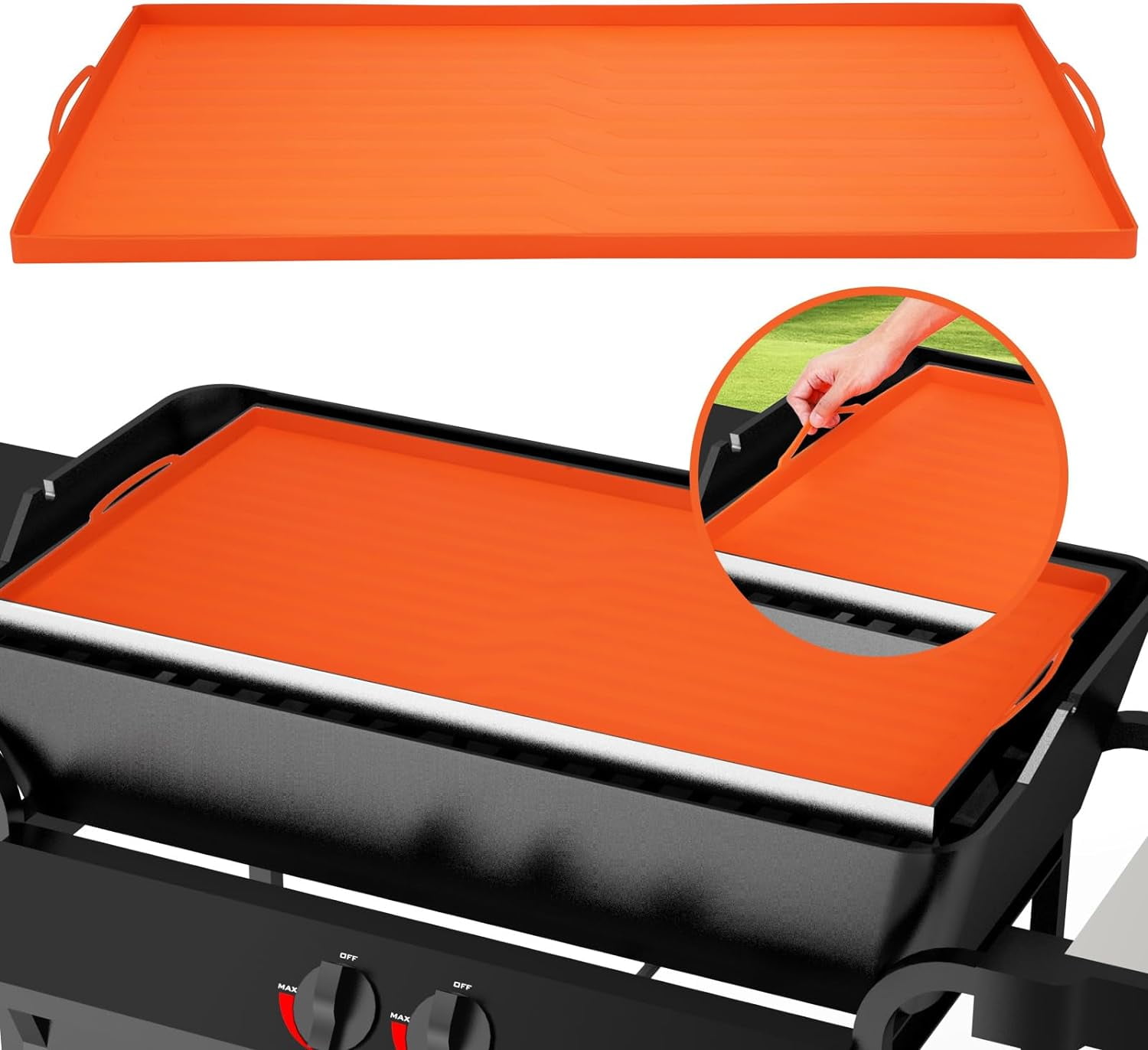 36'' Griddle Mat Silicone for Blackstone, Silicone Griddle Cover ...