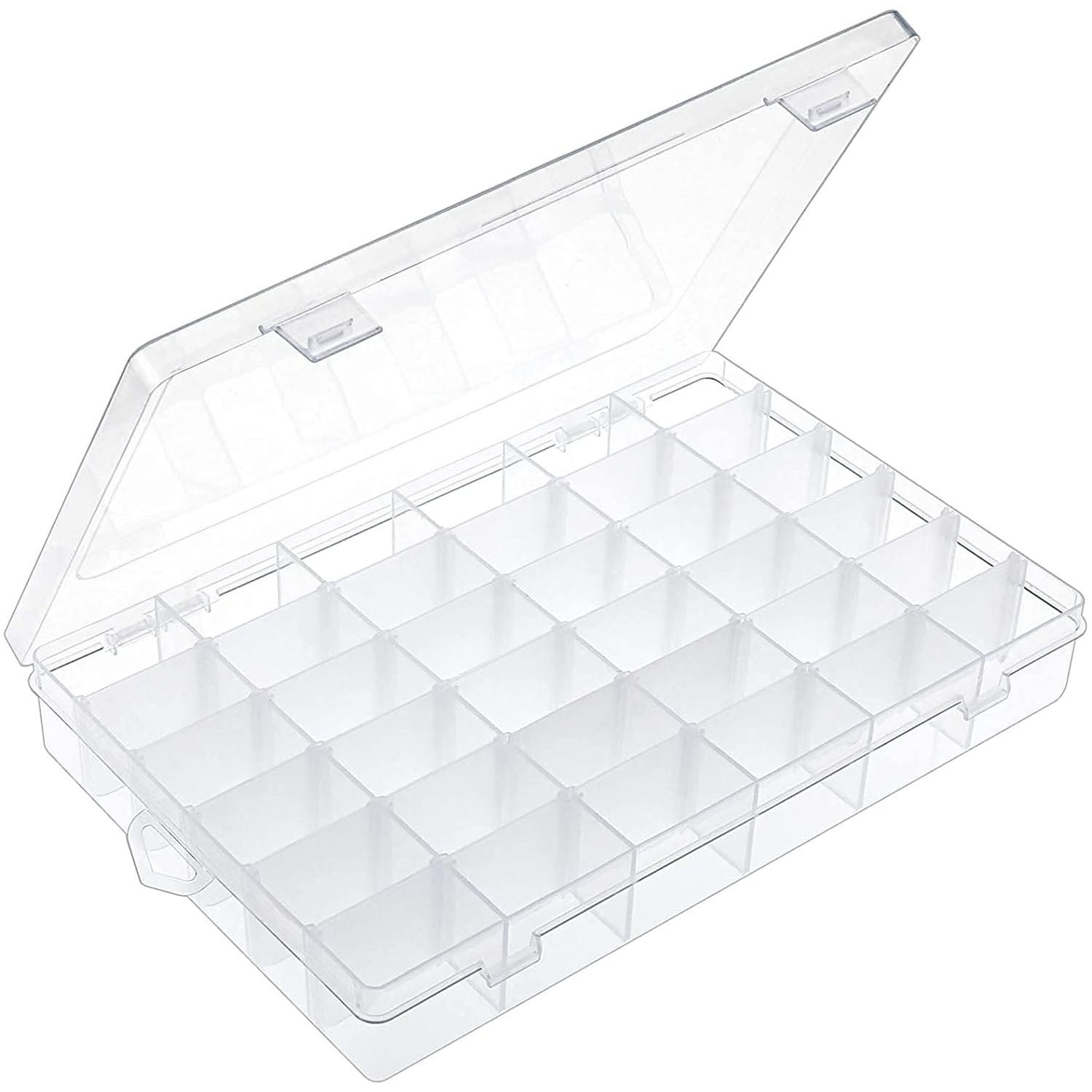 36 Grids Clear Plastic Organizer Box with Adjustable Compartment ...