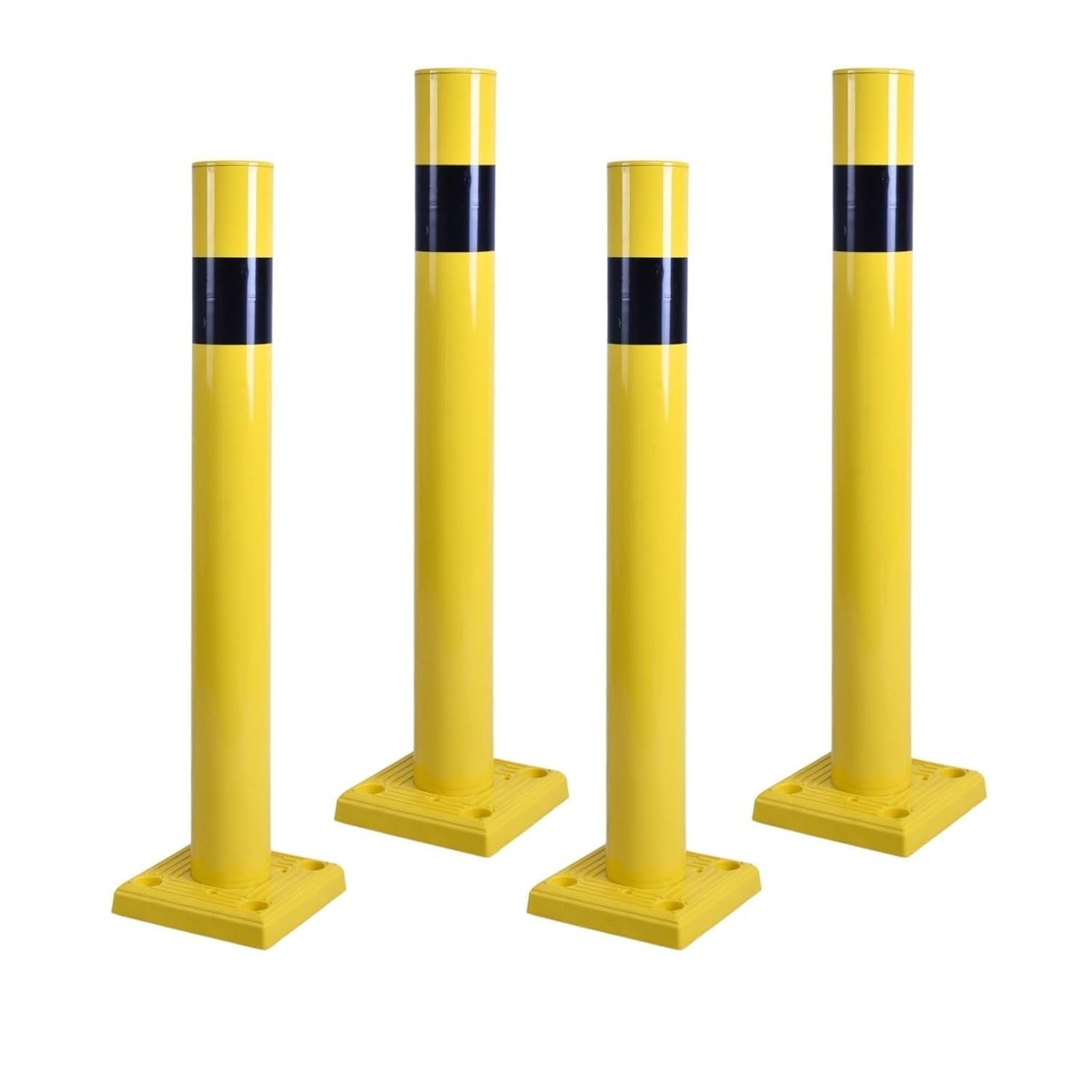 36"H 4Pack 4" Diameter SpringBack Safety Bollard Post for Parking ...